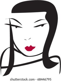 Exotic Girl Stock Vector (Royalty Free) 68446795 | Shutterstock