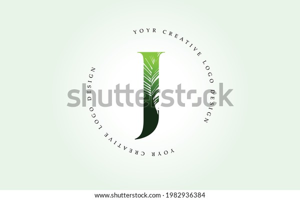 Exotic Letter J Logo Palm Tree Stock Vector (Royalty Free) 1982936384 ...