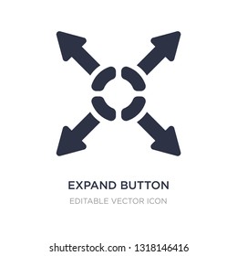 Expand Button Icon On White Background Stock Vector (Royalty Free ...