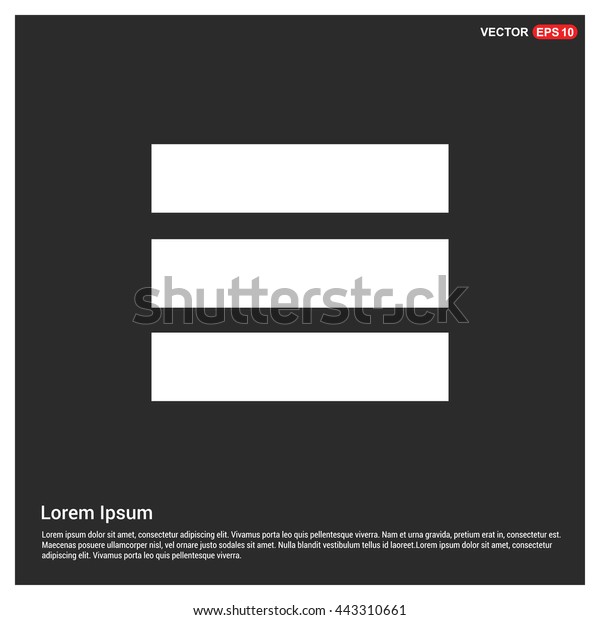 Expand Menu Icon Stock Vector (Royalty Free) 443310661 | Shutterstock
