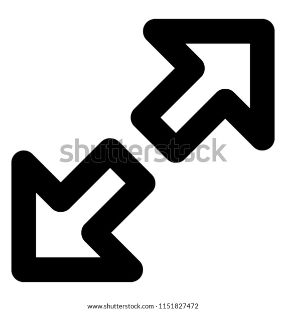 Expansion Enlarge Screen Symbol Stock Vector (Royalty Free) 1151827472 ...