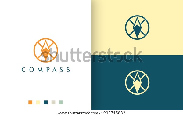 Expedition Adventure Logo Simple Modern Compass Stock Vector (Royalty ...