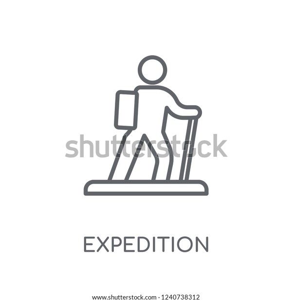 Expedition Linear Icon Modern Outline Expedition Stock Vector (Royalty ...