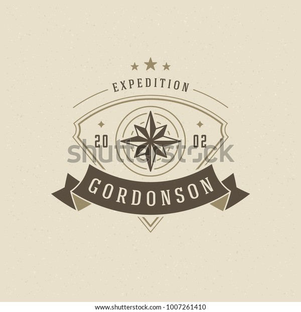 Expedition Logo Emblem Vector Illustration Outdoor Stock Vector ...