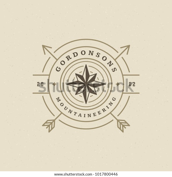 Expedition Logo Emblem Vector Illustration Outdoor Stock Vector ...