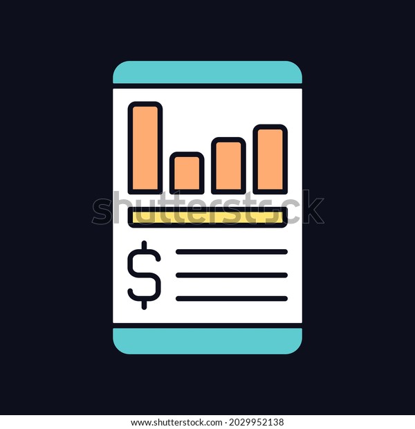 Expense Tracker App Rgb Color Icon Stock Vector (Royalty Free ...