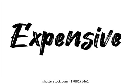 Expensive Typography Brush Hand Drawn Black: เวกเตอร์สต็อก (ปลอดค่า ...