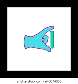 Experiment Simple Vector Button Illustration Symbol Stock Vector ...