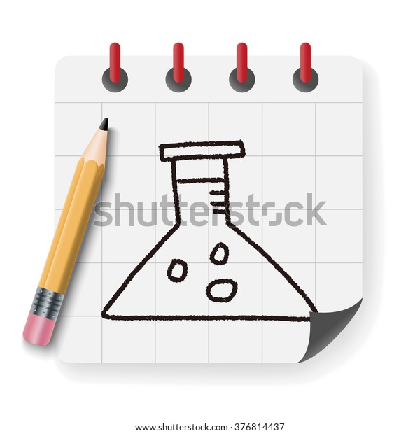 Experiments Bottle Doodle Drawing Stock Vector (Royalty Free) 376814437