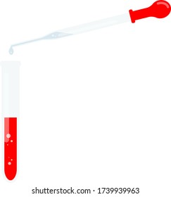 Experiments Test Tubes Dropper Stock Vector (Royalty Free) 1739939963 ...