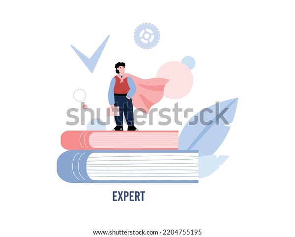 Expert Highly Skilled Professional On Top Stock Vector (Royalty Free ...