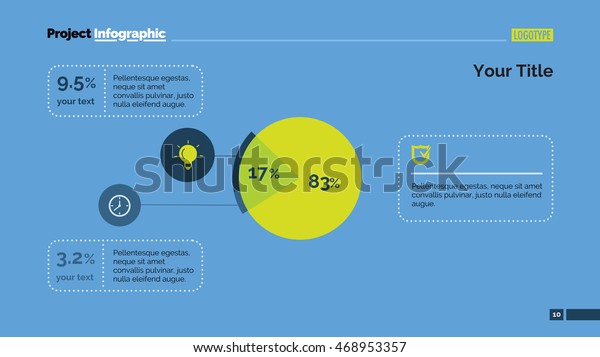 Exploded Pie Chart Slide Percentage Stock Vector (Royalty Free ...