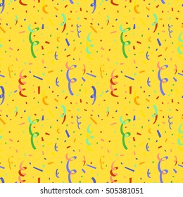 Exploding Party Popper Colorful Serpentine Confetti Stock Illustration ...