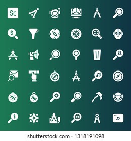 Exploration Icon Set Collection 36 Filled Stock Vector (Royalty Free ...
