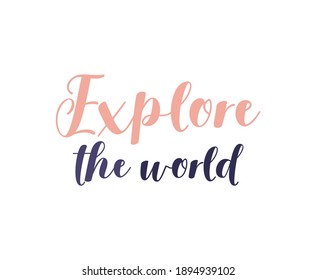Explore Word Text Art Modern Brush Stock Vector (Royalty Free ...
