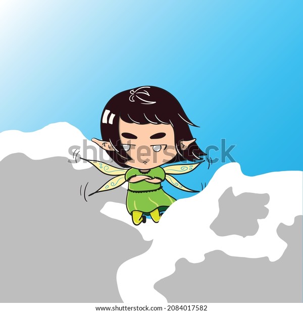 Explorer Fairy Looking Fairy Powder Stock Vector (Royalty Free ...