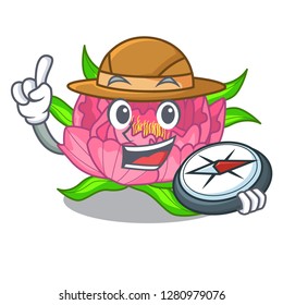 Explorer Flower Tree Poeny Character Form: vector de stock (libre de ...