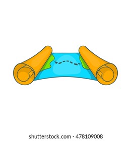Explorer Map Cartoon Icon Illustration Explorer: vector de stock (libre ...