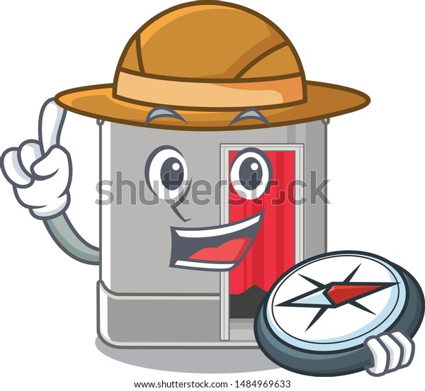 Explorer Photo Booth Isolated Cartoon Stock Vector (Royalty Free ...