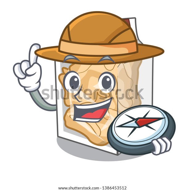 Explorer Pork Rinds Mascot Shape Stock Vector (Royalty Free) 1386453512 ...