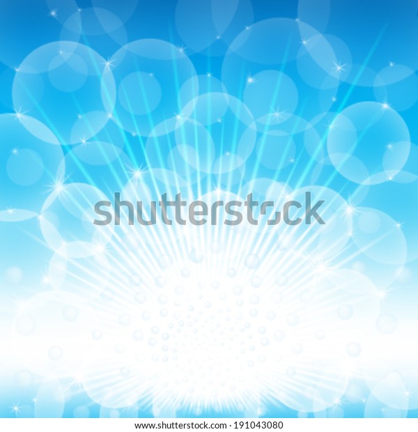 Explosion Blue Light Positive Energy Stock Vector (Royalty Free ...