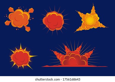 Explosion Effect Comic Illustration Stock Vector (Royalty Free) 1756168643