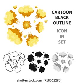 Explosion Icon Cartoon Style Isolated On Stock Vector (Royalty Free ...