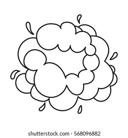 Explosion Icon Outline Style Isolated On Stock Vector (Royalty Free ...
