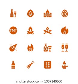 Explosion Icon Set Collection 16 Filled Stock Vector (Royalty Free ...