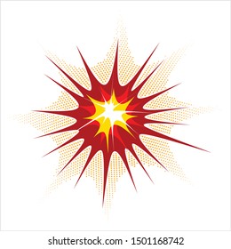 Explosion Vector Icon Stock Vector (Royalty Free) 661267081