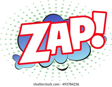Explosions Comics Zap Sound Effect Eps10 Stock Vector (Royalty Free ...