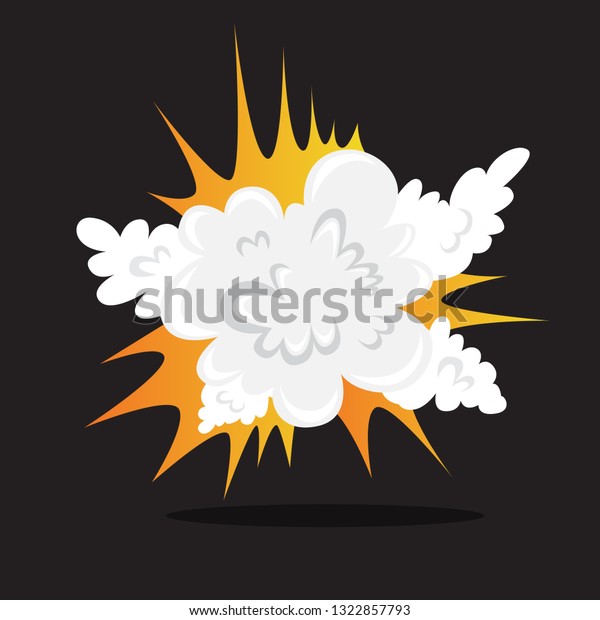 Explosive Boom Effect Smoke Bomb Explosion Stock Vector (Royalty Free ...