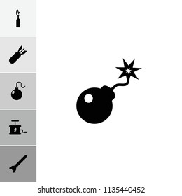 Explosive Icon Collection 6 Explosive Filled Stock Vector (Royalty Free ...