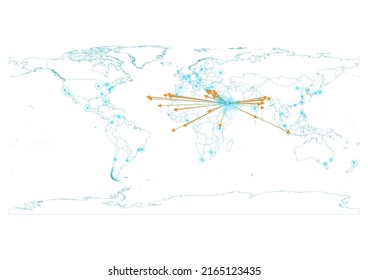 Export Concept Map Saudi Arabia Vector Stock Vector (Royalty Free ...