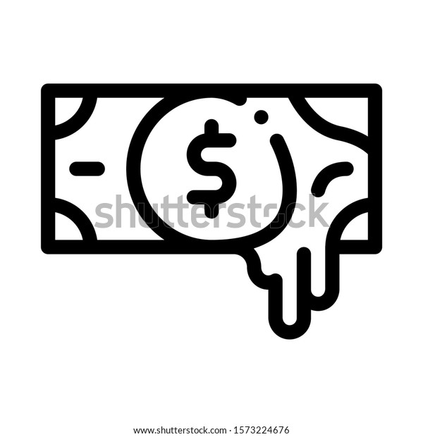 Exposing Fake Money Icon Vector Outline: vector de stock (libre de ...
