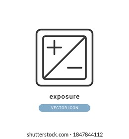 Exposure Icon Vector Illustration Exposure Icon Stock Vector (Royalty ...