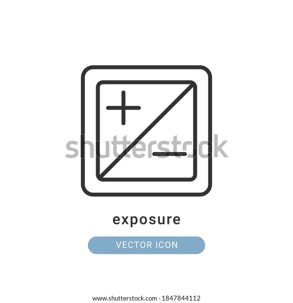 Exposure Icon Vector Illustration Exposure Icon Stock Vector (Royalty ...