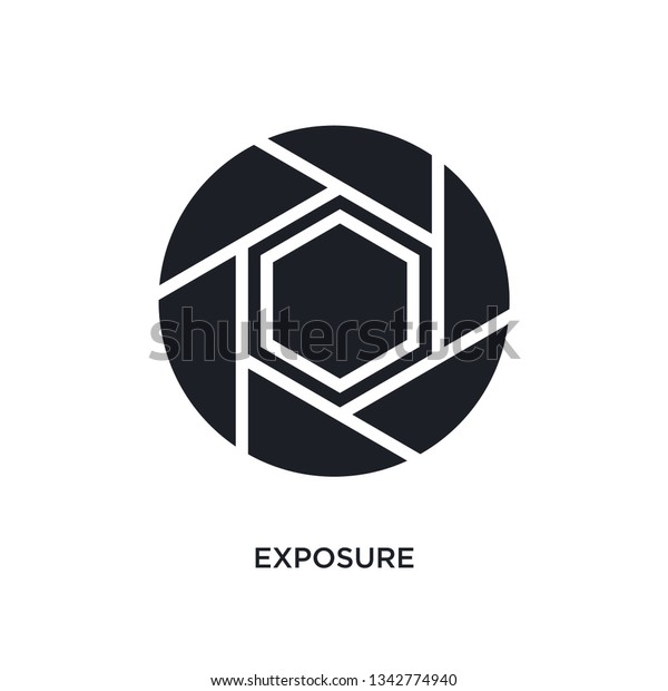 Exposure Isolated Icon Simple Element Illustration Stock Vector ...