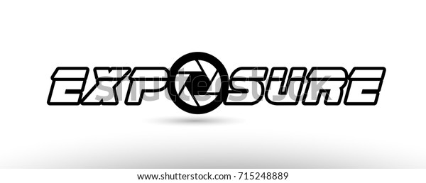 Exposure Text Photo Camera Concept Aperture Stock Vector (Royalty Free ...
