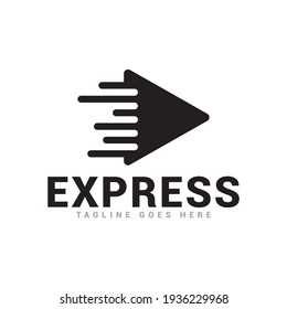 Express Arrow Delivery Logo Icon Vector Stock Vector (Royalty Free ...