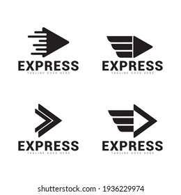 Express Arrow Delivery Logo Icon Vector Stock Vector (Royalty Free ...