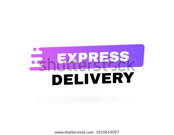 Express Delivery Badge Logo Design Banner Stock Vector (Royalty Free ...