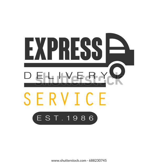 Express Delivery Service Est 1986 Logo Stock Vector (Royalty Free ...