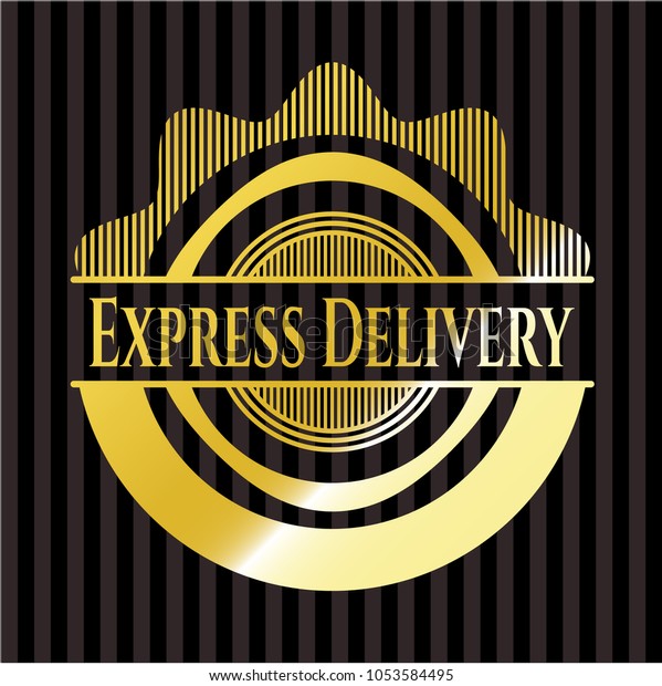 Express Delivery Shiny Badge Stock Vector (Royalty Free) 1053584495 ...
