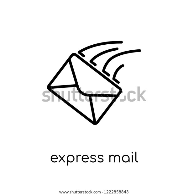Express Mail Icon Trendy Modern Flat Stock Vector (Royalty Free ...