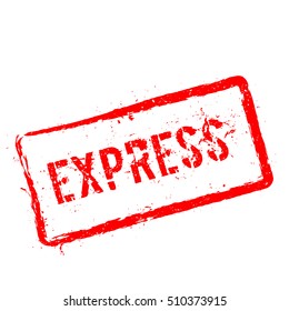 Express Red Rubber Stamp Isolated On Stock Vector (Royalty Free ...
