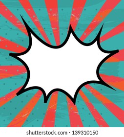 Expression Comics Over Vintage Background Vector: เวกเตอร์สต็อก (ปลอด ...