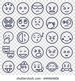 Emoticon Icons Set Set 25 Emoticon Stock Vector (Royalty Free ...