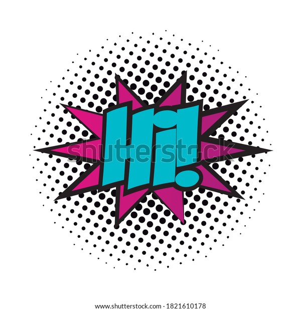 Expression Splash Hi Word Pop Art Stock Vector (Royalty Free ...