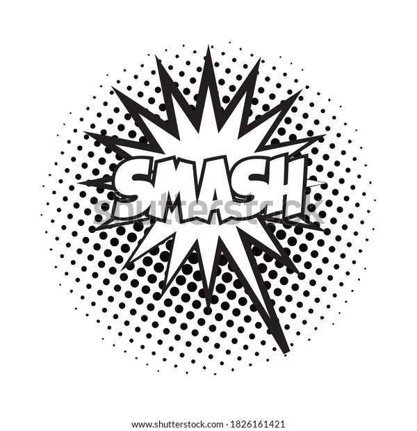 Expression Splash Smash Word Pop Art Stock Vector (Royalty Free ...